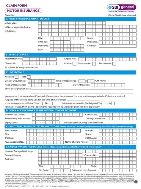 Sbi General Insurance Pdf Insurance Vehicle Insurance