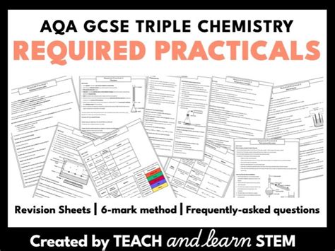 Aqa Gcse Chemistry Revision Bundle Triple Science And Combined Science Teaching Resources