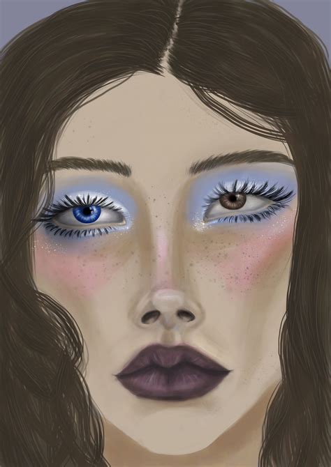 Heterochromia Digital Art Yana Gordijenko