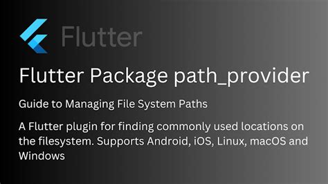 Flutter Package Path Provider