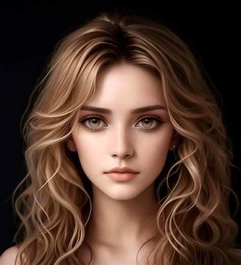 Retrato De Un Rostro Increíblemente Hermoso Foto Premium