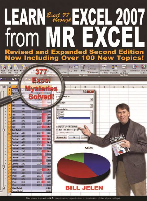 Learn Excel 97 Through Excel 2007 From Mr Excel 377 Excel Mysteries
