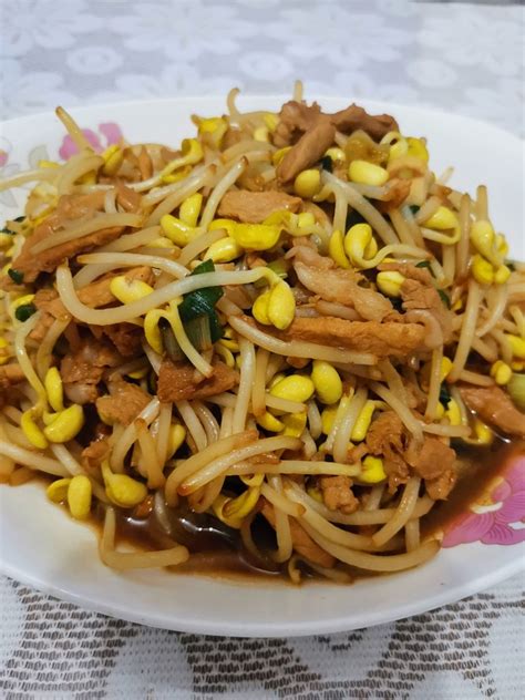 豆芽炒肉炒小豆腐 伤感说说吧