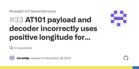 At101 Payload And Decoder Incorrectly Uses Positive Longitude For West