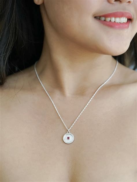 Ruby Coin Necklace Gardens Of The Sun Ethical Jewelry
