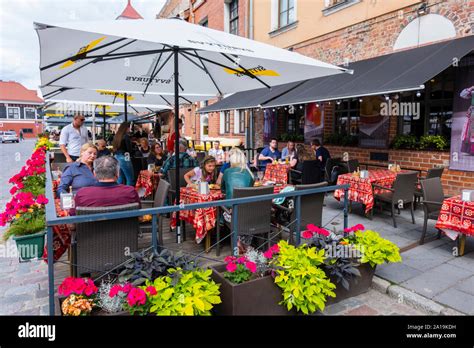 Restaurant Terraces Rotuses Aikste Town Hall Square Old Town Kaunas