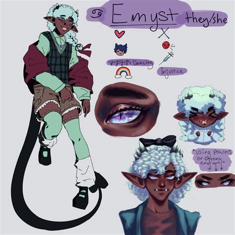 Emyst Ref Sheet By Ning Wolf On Deviantart