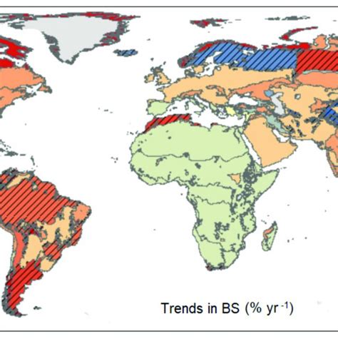 Normalized Trends Value In 2003 100 Burn Severity Bs By Regions