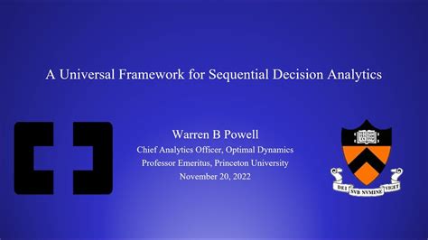 A Universal Framework For Sequential Decision Analytics Youtube