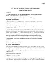 FASB 3 Docx 10 23 17 ACCT 3341 5133 Intermediate Accounting I Financial Accounting I FASB
