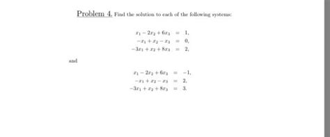 solved problem 4 find the solution to each of the following
