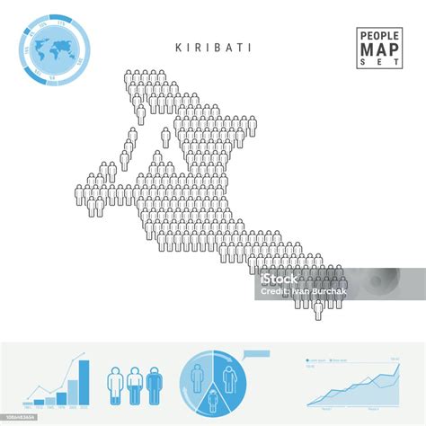 Kiribati People Icon Map Stylized Vector Silhouette Of Kiribati