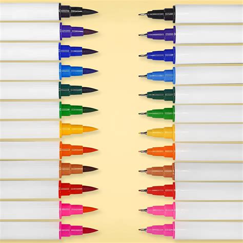 Caneta Marcador Artístico Brw Dual Brush Evoke 12 Cores
