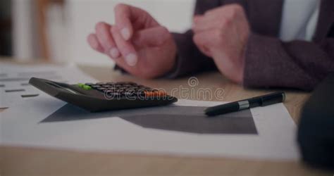Hand Of Senior Businessman Calculating Budget On Diagram Stock Video Video Of Company