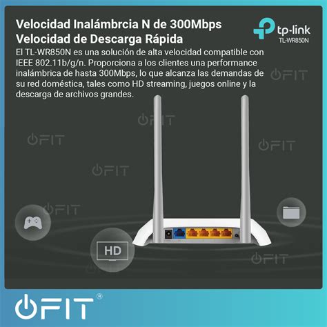 Router Tp Link Tl Wr850n V1 Blanco 220v Just Solution Sa