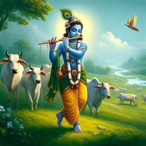 Premium Photo Krishna Janmashtami Shree Krishna Illustration