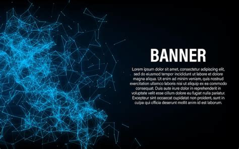 Premium Vector Plexus Background Technology Abstract Geometric Element Futuristic Digital