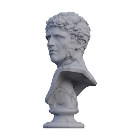 Head Of A Man Statue 3d Renders Isolated Perfect For Your Design