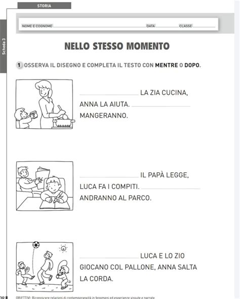 Il Tempo Storia Esempi Schede Scuola Primaria Teoria E Pratiche