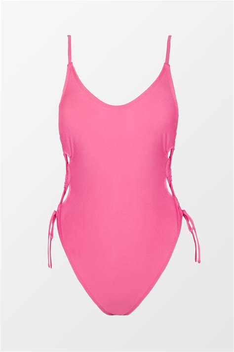 Tunneled Tie Side One Piece Swimsuit Cupshe Nz