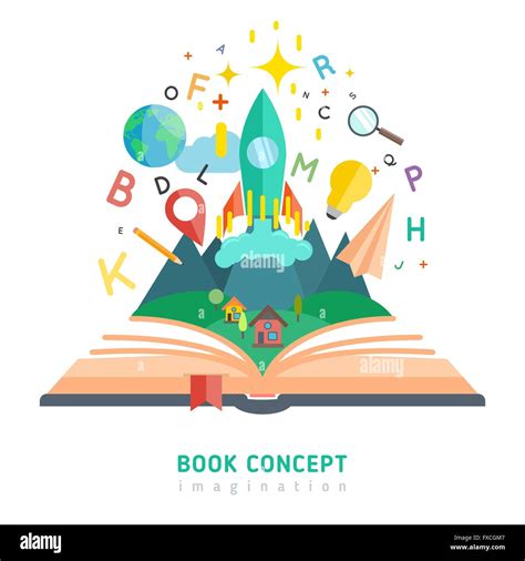 Book Concept Illustration Stock Vector Image Art Alamy