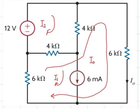 solved find io in the circuit using the general