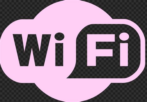 Wifi Wi Fi Hotspot Wireless Pink Logo Sign FREE PNG Citypng