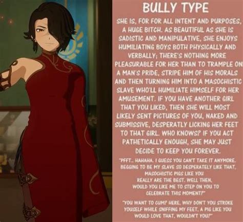 Found A List Of Femdom Types Found One I Felt Matched Cinder Decided