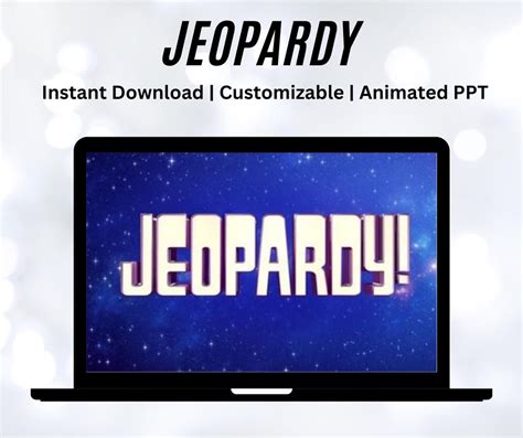 Jeopardy Game I Powerpoint Game I Interactive Powerpoint Template I Customizable Powerpoint Game