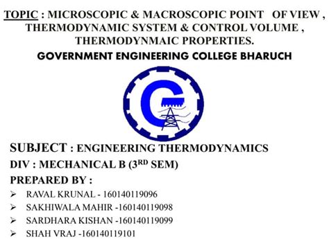 microscopic and macroscopic point of view thermodynamic system
