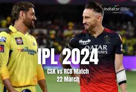 Ipl 2024 Csk Vs Rcb Match Online Ticket Booking Learn How To Book