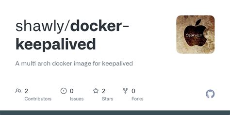 GitHub Shawly Docker Keepalived A Multi Arch Docker Image For Keepalived
