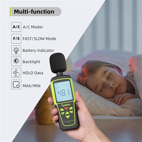 Buy Decibel Meter Tadeto Digital Sound Level Meter Portable SPL Meter DB To DB Backlight