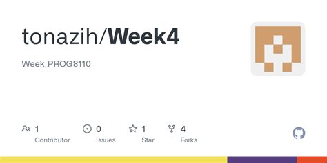 Github Tonazihweek4 Weekprog8110