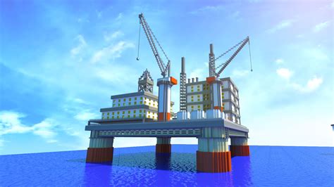 Simple Minecraft Rig Offshore Drilling Rig Schematic Included