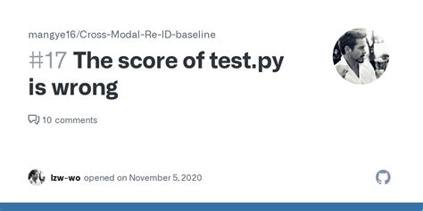 The Score Of Testpy Is Wrong · Issue 17 · Mangye16cross Modal Re Id