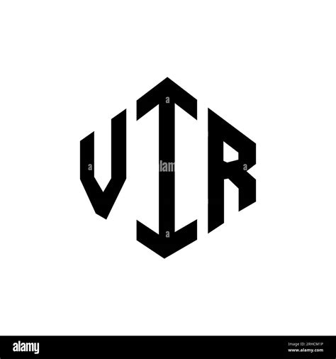 Vir Letter Logo Design With Polygon Shape Vir Polygon And Cube Shape Logo Design Vir Hexagon