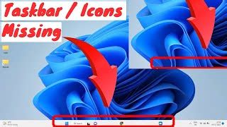 Windows 11 Taskbar Icons Not Showing FIx! | How To Fix Disappear Taskbar Icons On Windows 11 - ViDoe