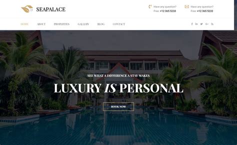 Responsive Bootstrap Hotel Website Templates ThemeWagon