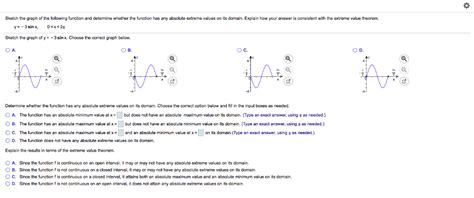 Solved Sketch The Graph Of The Following Function And