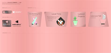 Working On Webtalkto Corporate Identity Presentation · Maxim Aginskys