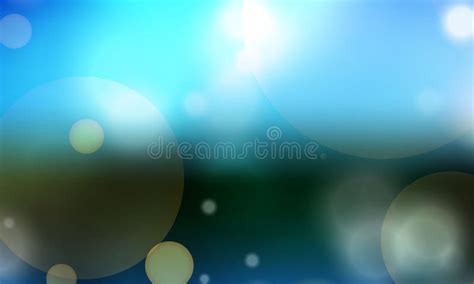 Beautiful Bokeh Circles Abstract Background Stock Illustration
