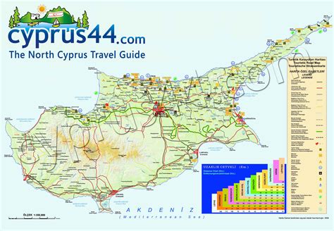 North Cyprus Map Cyprus44 The North Cyprus Guide