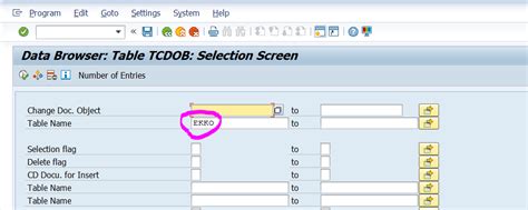 How To Find Change Document Object From Table Name SAP Community