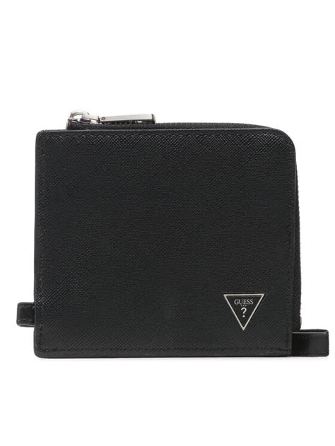 Guess Novčanik Za Kovanice Certosa Saffiano Smart Slg Smecrs Lea82 Crna