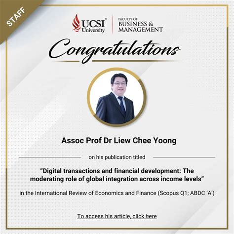 Dr Liew Chee Yoong Posted On Linkedin