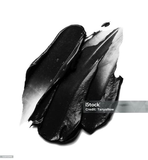 텍스처 배경에 블랙 슬라이드 필 오프 화장품 바디 또는 페이스 젤 크림 마스크 메이크업 화장품에 대한 스톡 사진 및 기타 이미지