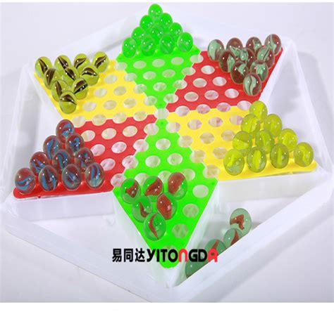 批发大号儿童弹珠跳棋玻璃珠跳棋少年休闲棋子棋盘游戏跳跳棋 阿里巴巴