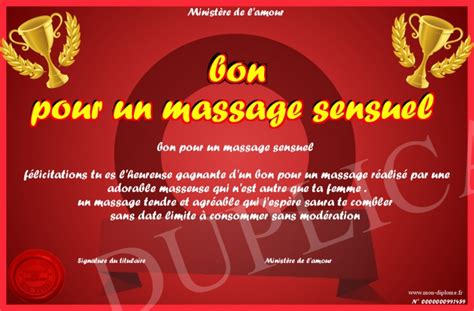 Bon Pour Un Massage Sensuel