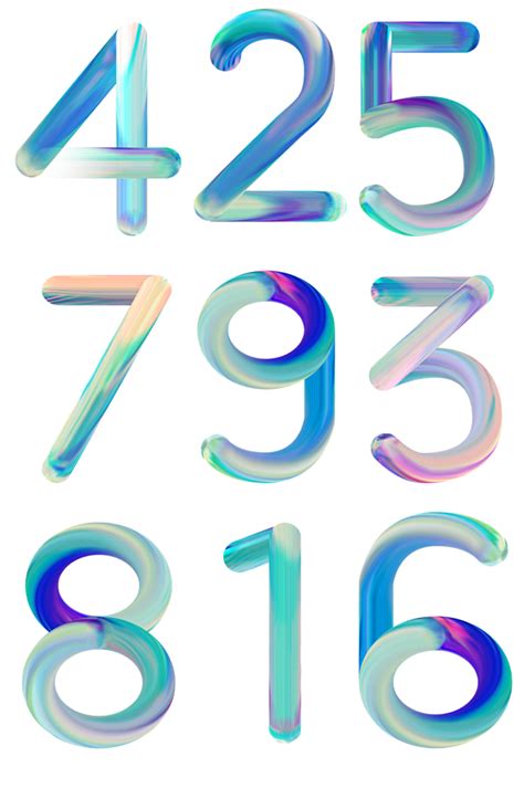 蓝色渐变文字素材png